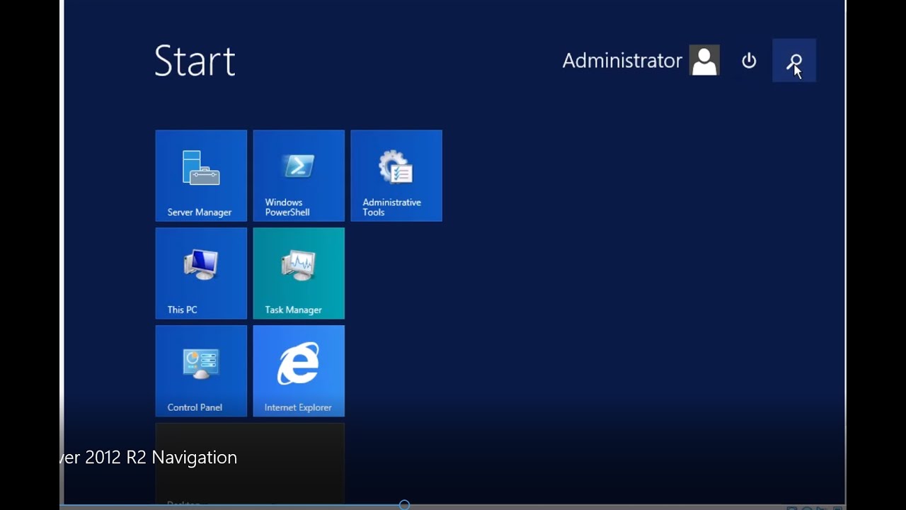 Windows Server 2012 R2 Navigation Tutorial - YouTube
