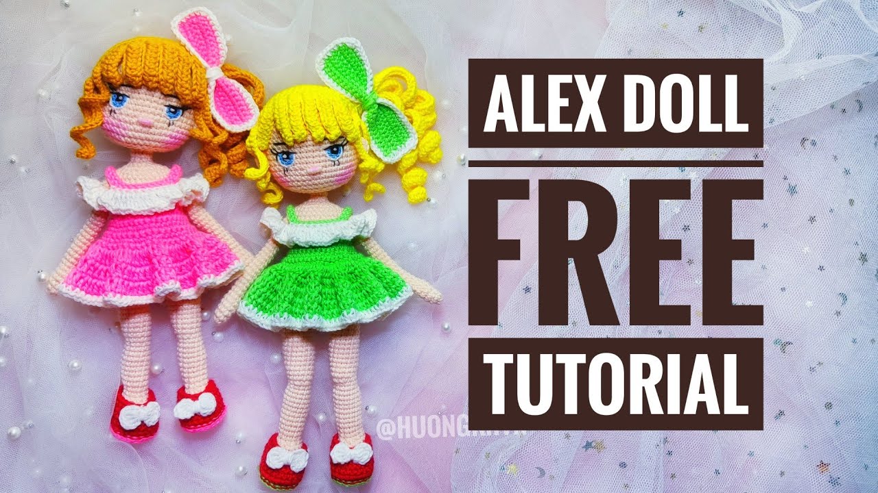 #11| How to crochet Alex doll- crochet doll tutorial // See mistakes on ...