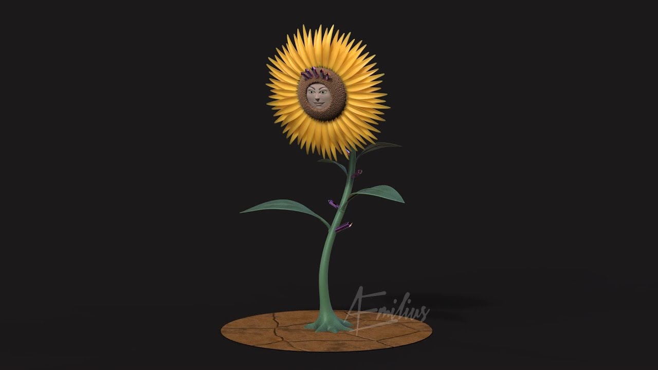 Solana 🌻 (OC) turntable animation - YouTube