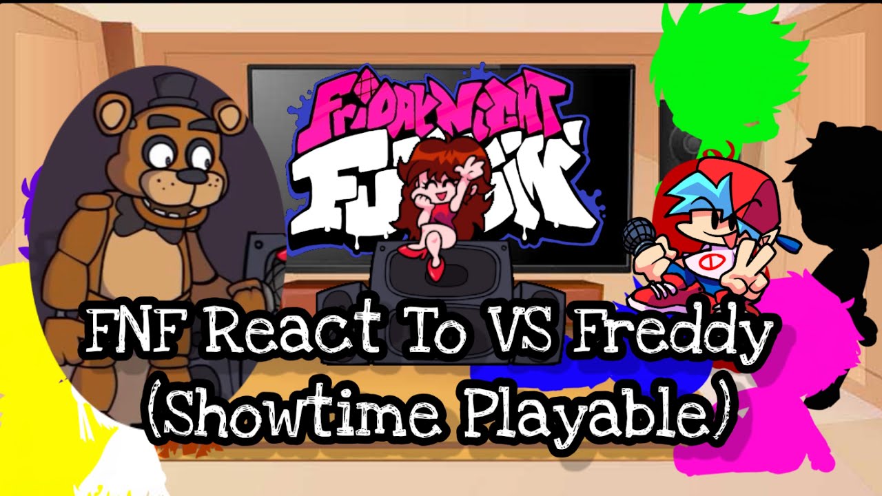 FNF React Vs Freddy (Showtime Playable) Mod||Friday Night Funkin ...