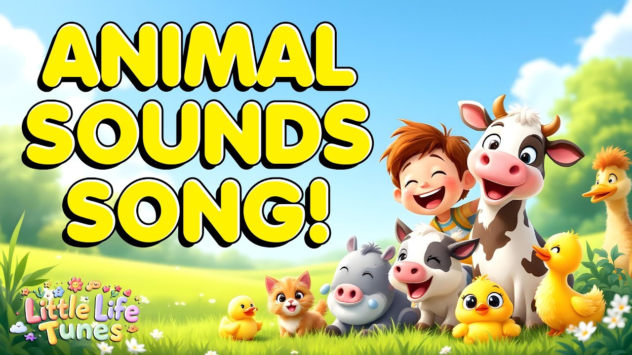 Animal Sounds Song 🐮 | Learn Animal Sounds for Kids | Fun & Educational ...