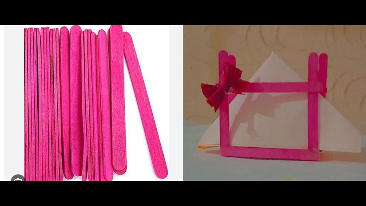 DIY tissue holder using popsicle sticks ||Craft ideas by Aiman // - YouTube