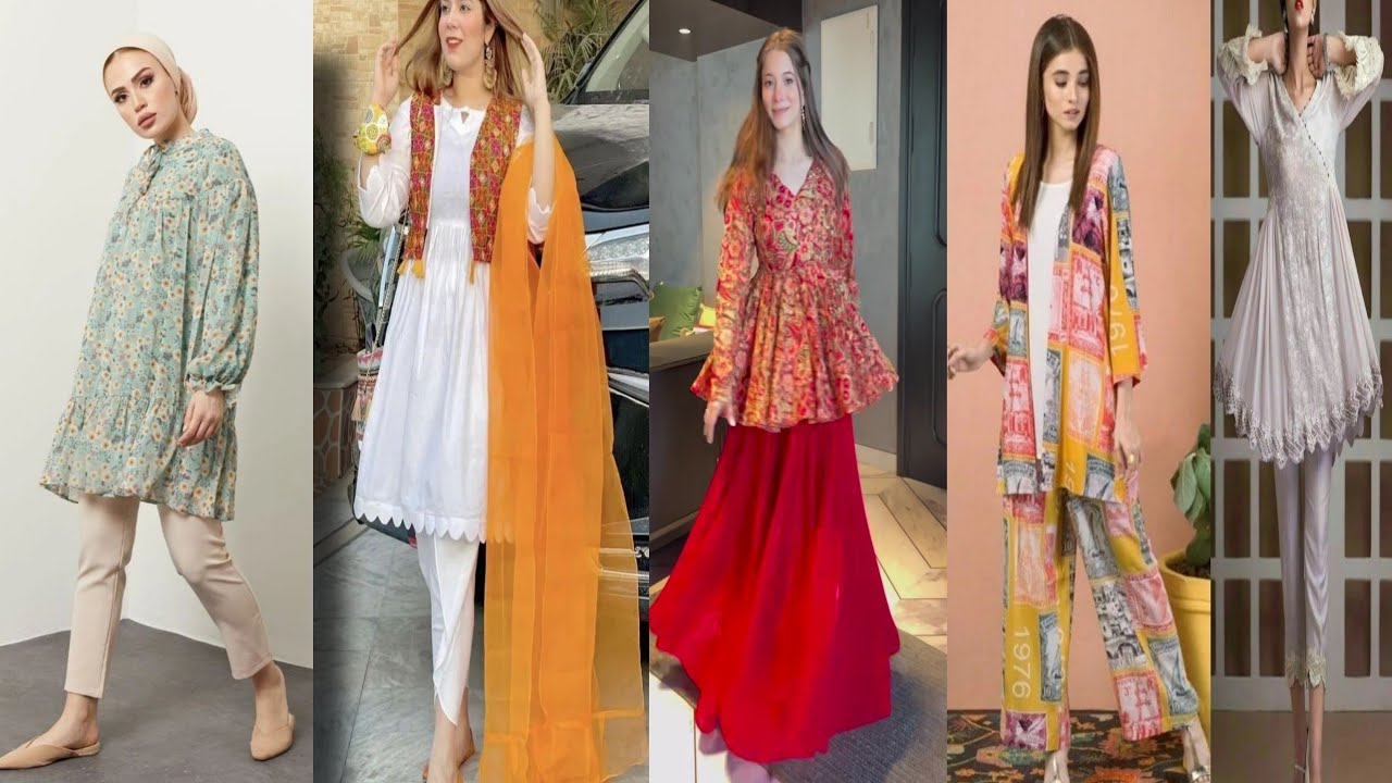 Beautifull Lawn And lenan dress Desigs for girls ||Frocks Design for ...