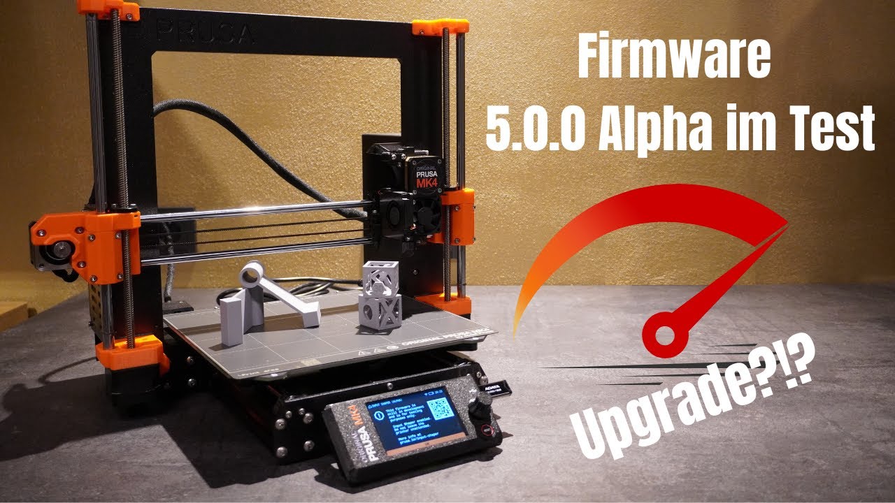 Prusa MK4 Firmware 5.0.0 Alpha mit Input Shaper - YouTube