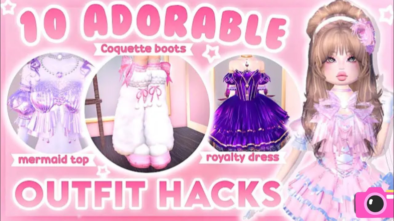 10 Adorable outfit hacks in dress to impress - YouTube
