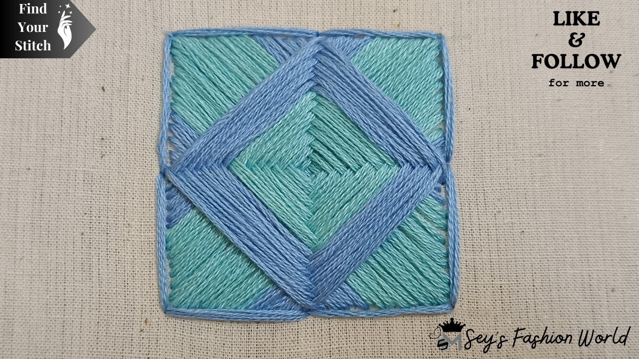 Hand embroidery for beginners basic straight stitch used in the hand ...