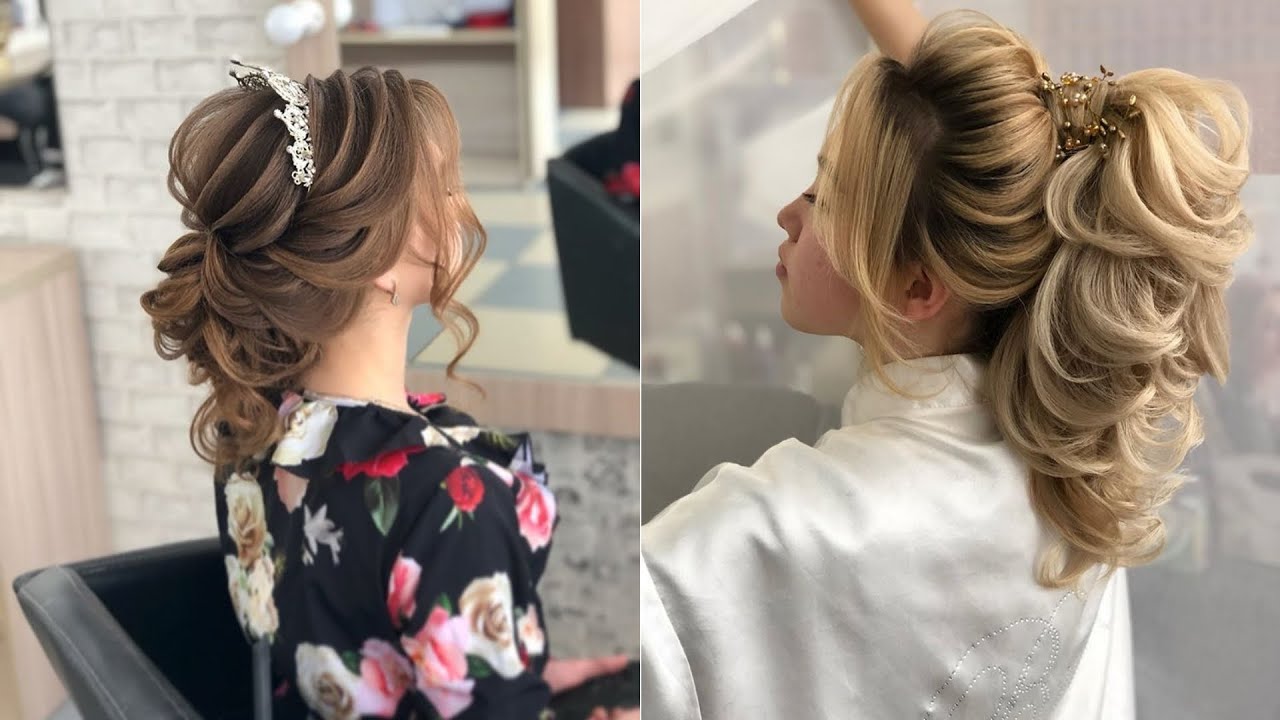 Party and Wedding Hairstyle Tutorial Transformation Videos | Wedding ...