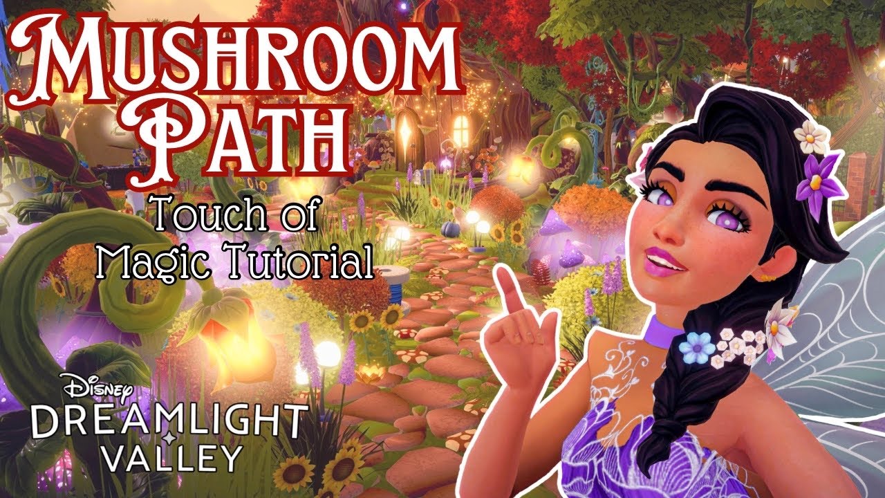 DO YOU WANT A MUSHROOM PATH IN YOUR VALLEY? 🍄 | Come Design One With Me in Disney Dreamlight ...