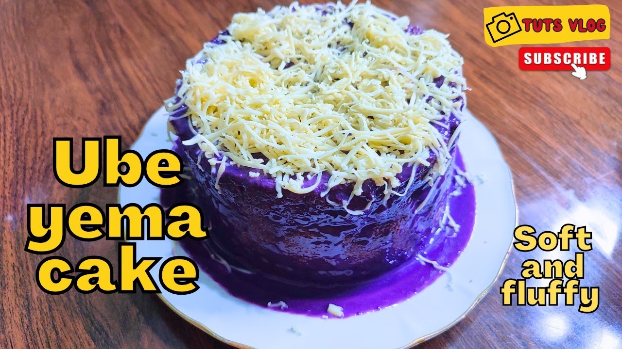 how to make ube yema cake with chiffon base - YouTube