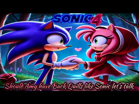 Sonic 4 Amy Rose Should She Have Back Quills Like Sonic Let's Talk ...
