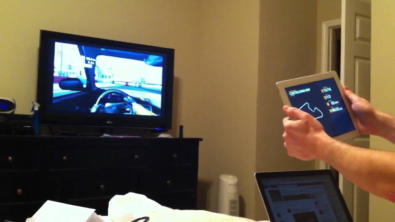 iPad 2 Game via AirPlay on Apple Tv - YouTube