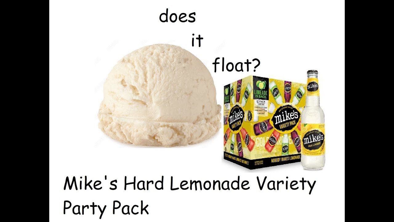 Does it float? mike's hard variety pack - YouTube