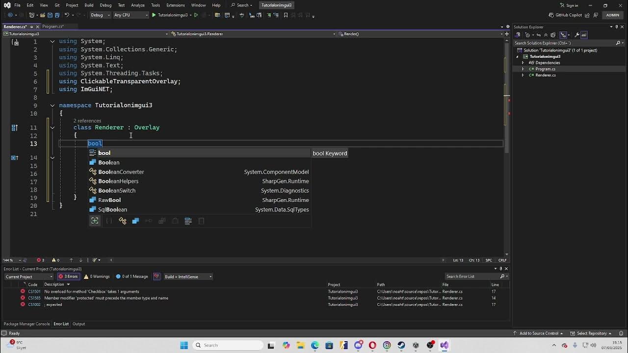Here is how YOU can make a simple ImGUI | C# - YouTube