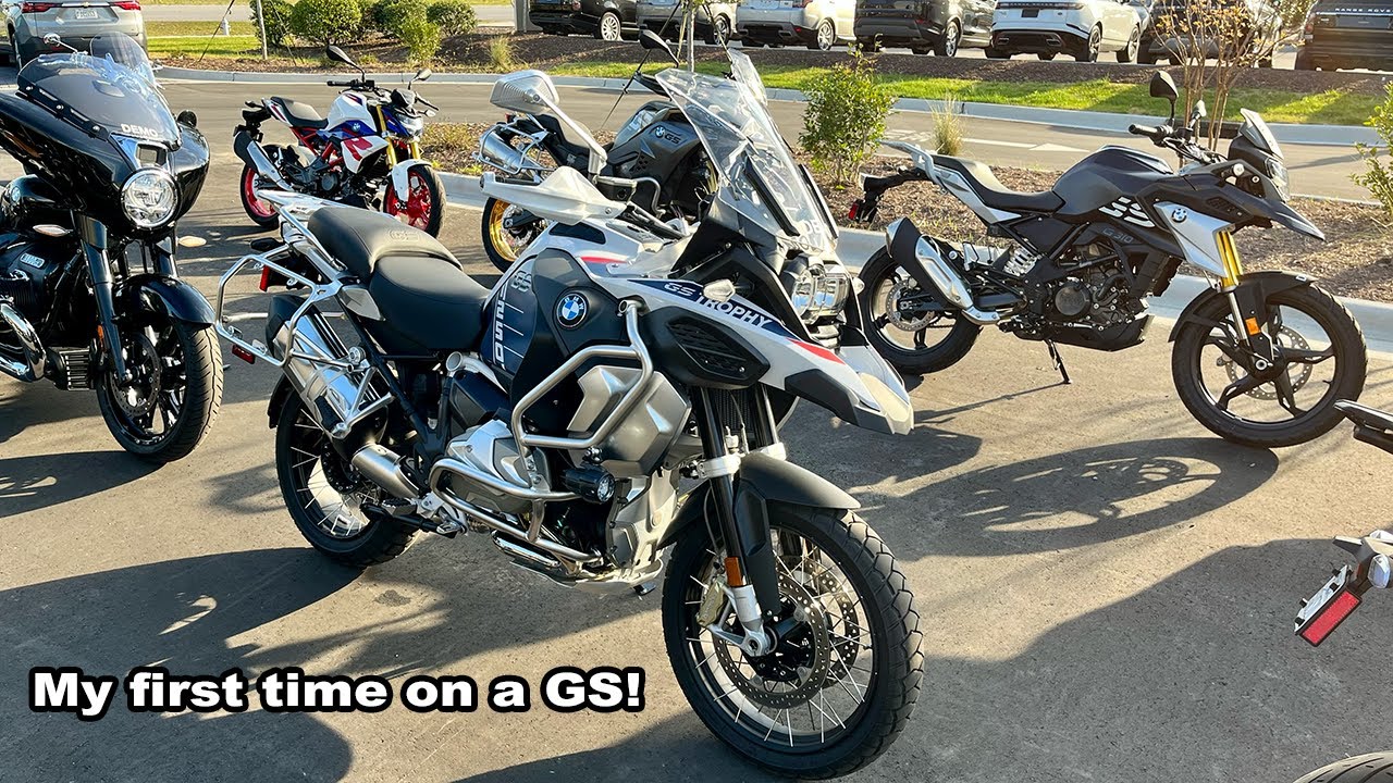 My first time riding a GS - BMW R1250GSA - YouTube