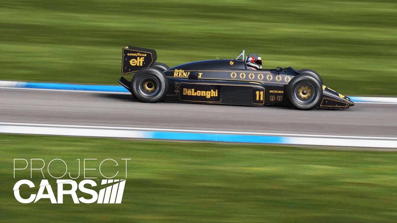 Project CARS 4k Gameplay - 98T Lotus Around Donington Park (Failing to ...