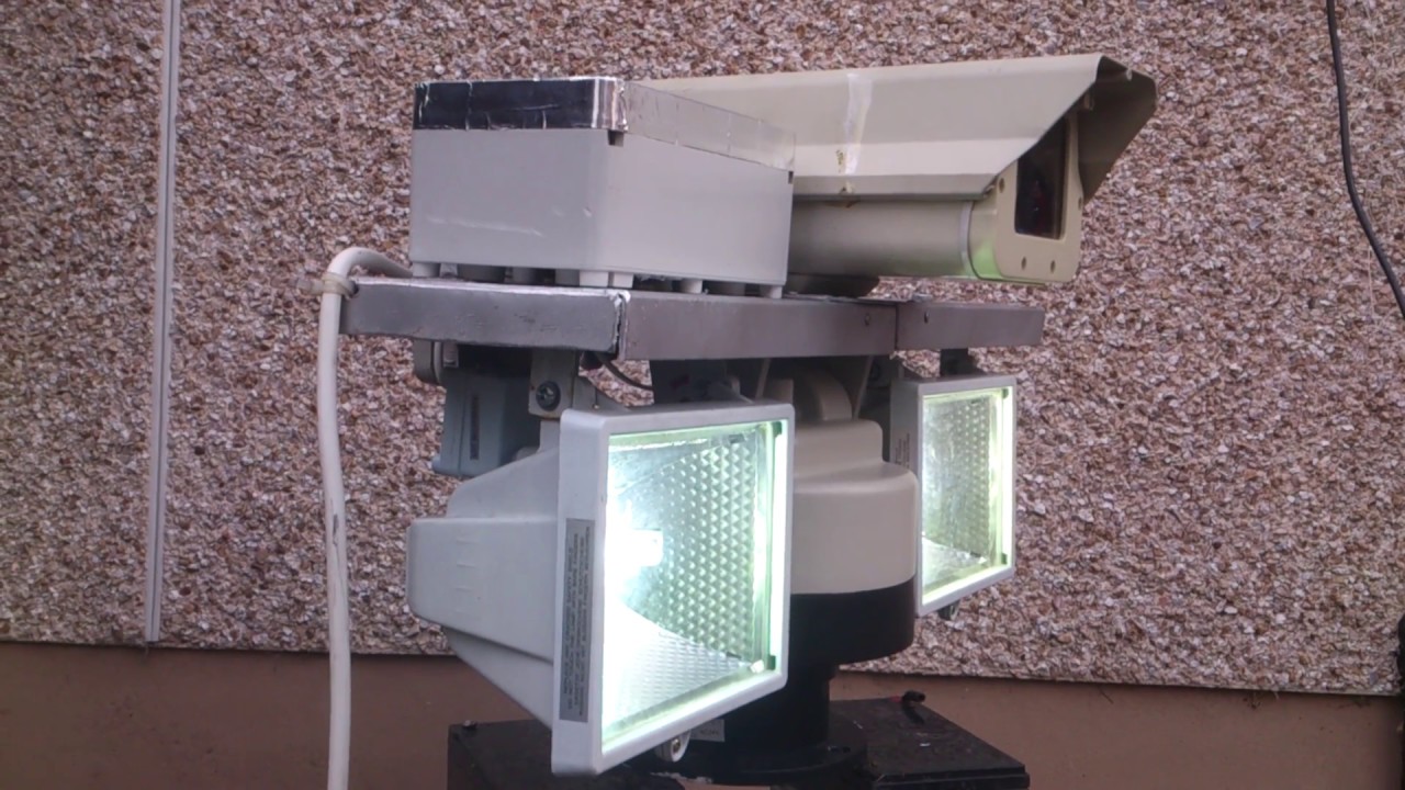 My CCTV pan tilt camera project with metal halide lights DIY 1 - YouTube