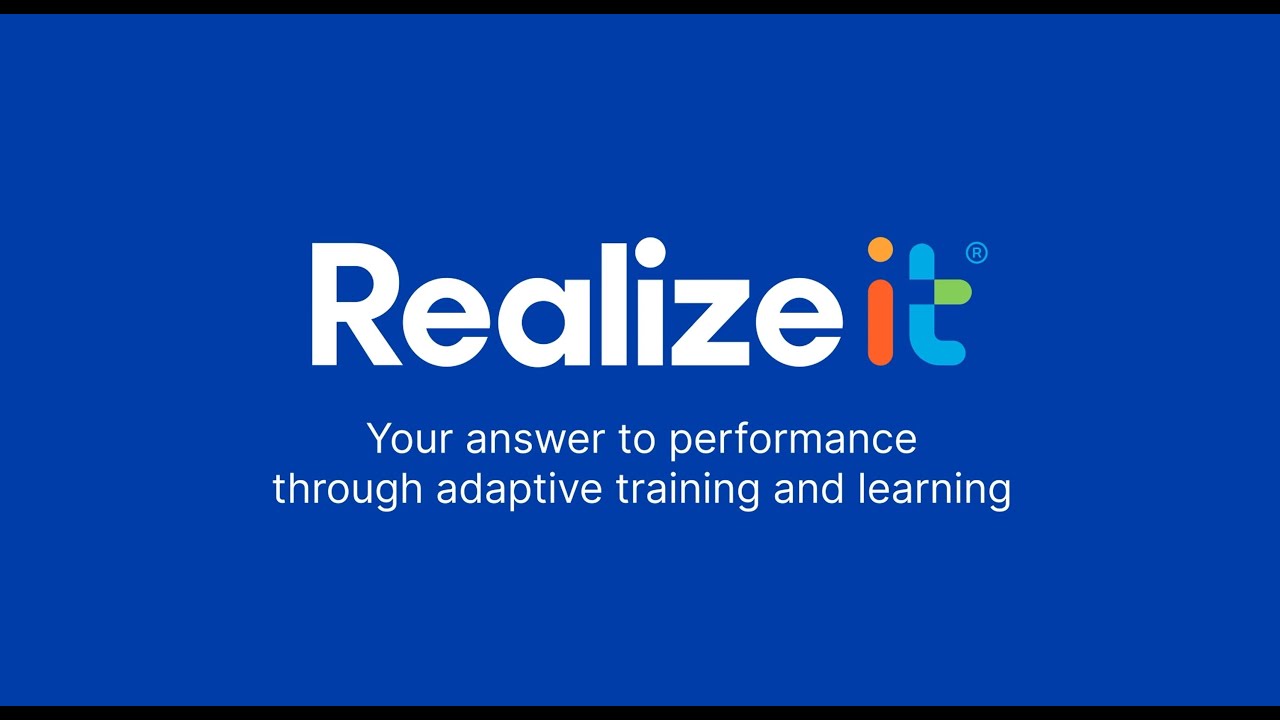 Realizeit - Adaptive Training and Learning Solution - YouTube