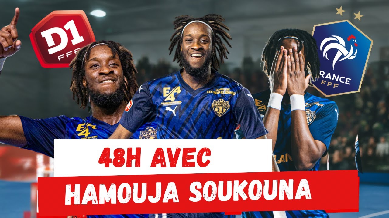 48H AVEC UN FOOTBALLEUR PRO FUTSAL ft. Hamouja Soukouna - YouTube