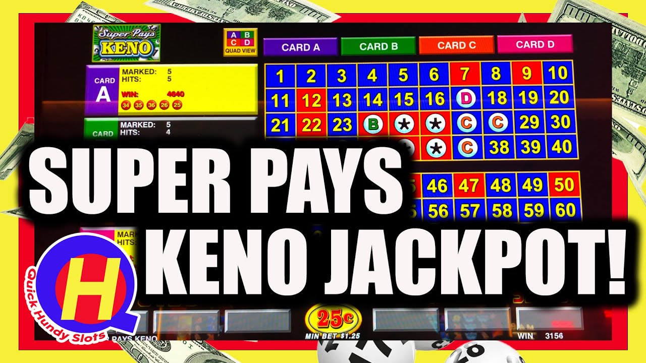 JACKPOT! Our First-Ever SUPER PAYS KENO Hand Pay, Plus 8-Card KENO ...