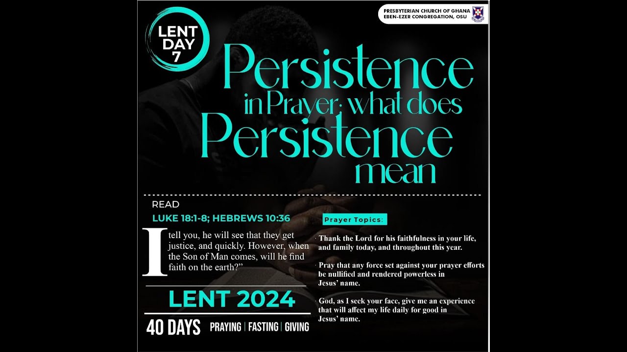 LENT DAY 7 - 21/01/2024 - YouTube