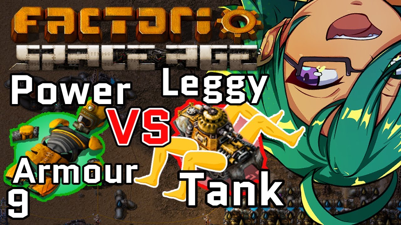 Power Armour and Leggy Tank~ | 9 | Factorio Space Age - YouTube