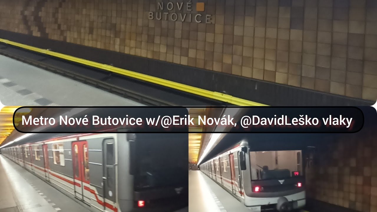 Metro Line B at the Nové Butovice station / Metro linka B ve stanici ...