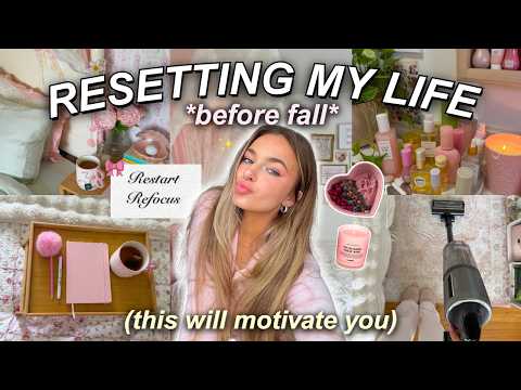 HOW I’M GETTING MY LIFE TOGETHER BEFORE FALL 🎀 room reset & self care