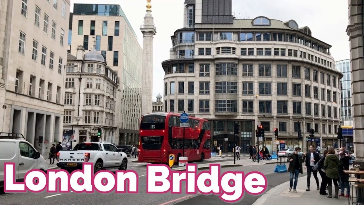4K LONDON Walk 2020 | Monument station to London Bridge Station Walking ...
