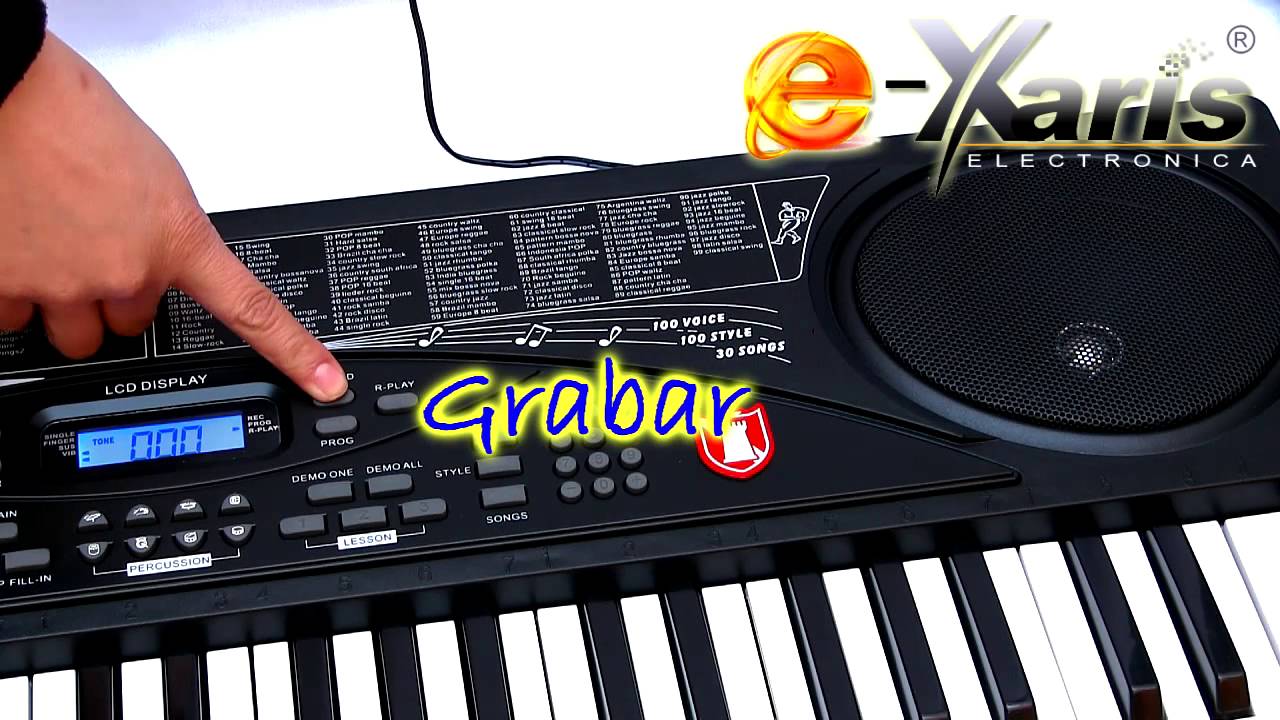 Teclado Grande Musical 54 Teclas Estilos, Función Enseñanza, Tonos y ...