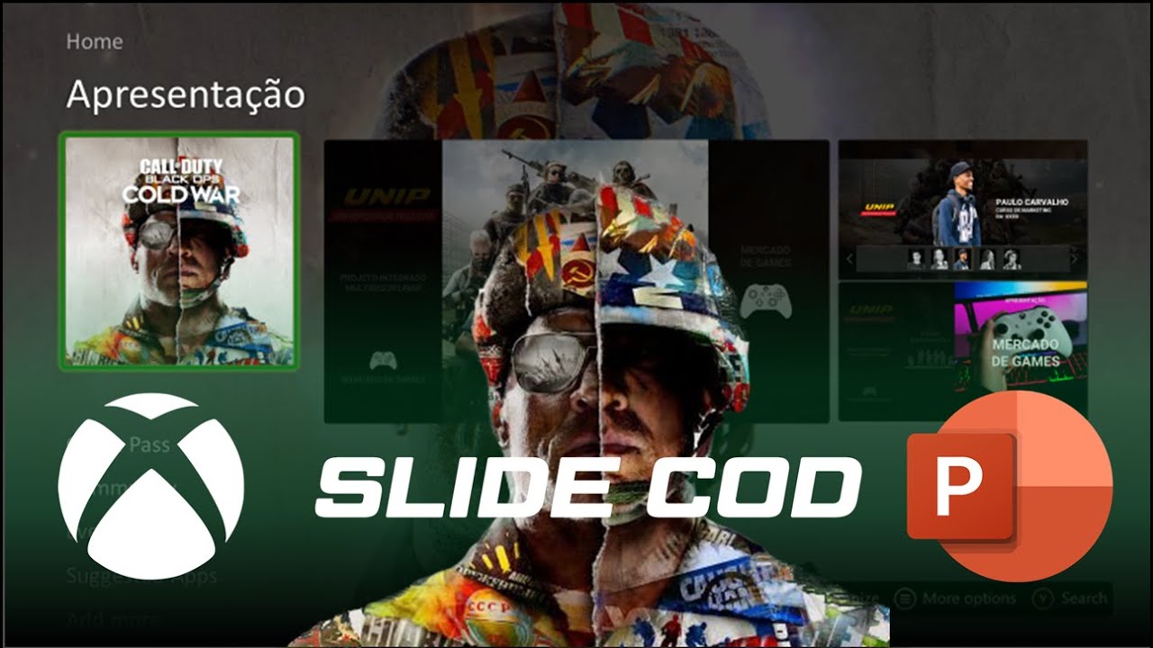 Call of Duty XBOX - Template de PowerPoint (LINK DO ARQUIVO NA ...