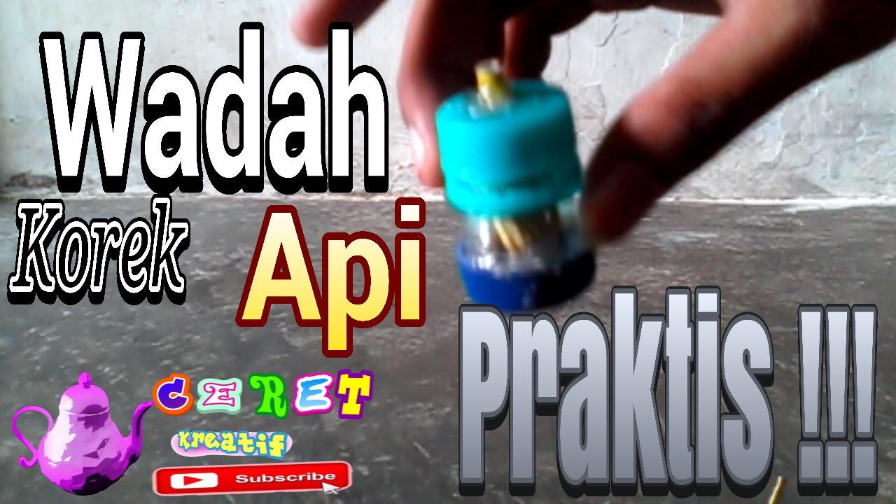 cara unik dan kreatif membuat wadah korek api simple - YouTube