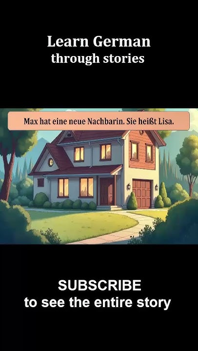 German Stories A1 | Die neue Nachbarin - The new neighbor # ...