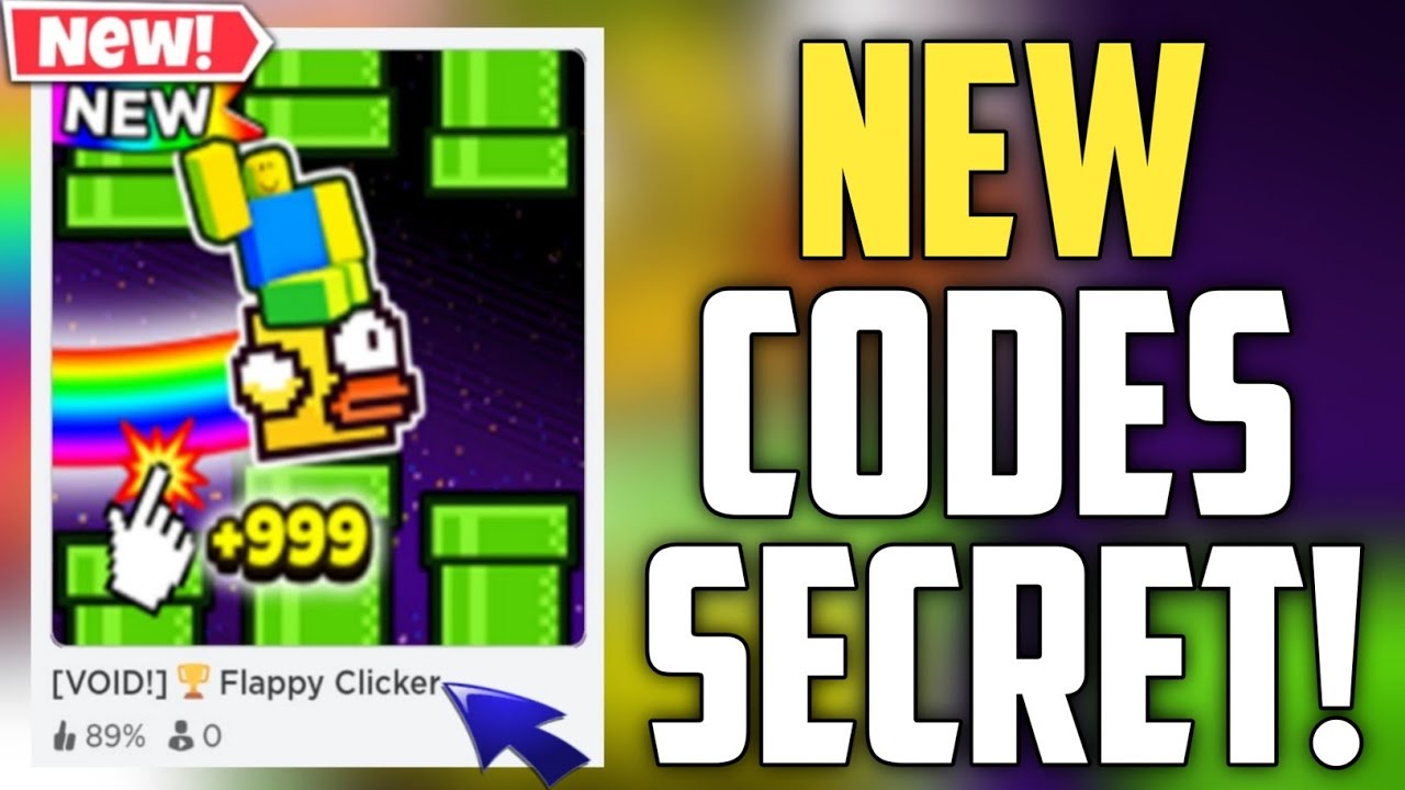 Flappy Clicker New Codes!! | ROBLOX *SECRET* CODES [VOID!] - YouTube