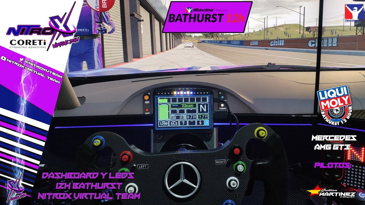 iRacing. Probando Dashboard y Leds Mercedes AMG GT3 - YouTube