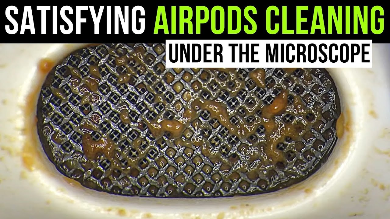 Cleaning AirPods Under The Microscope at Phone Fix Craft - YouTube