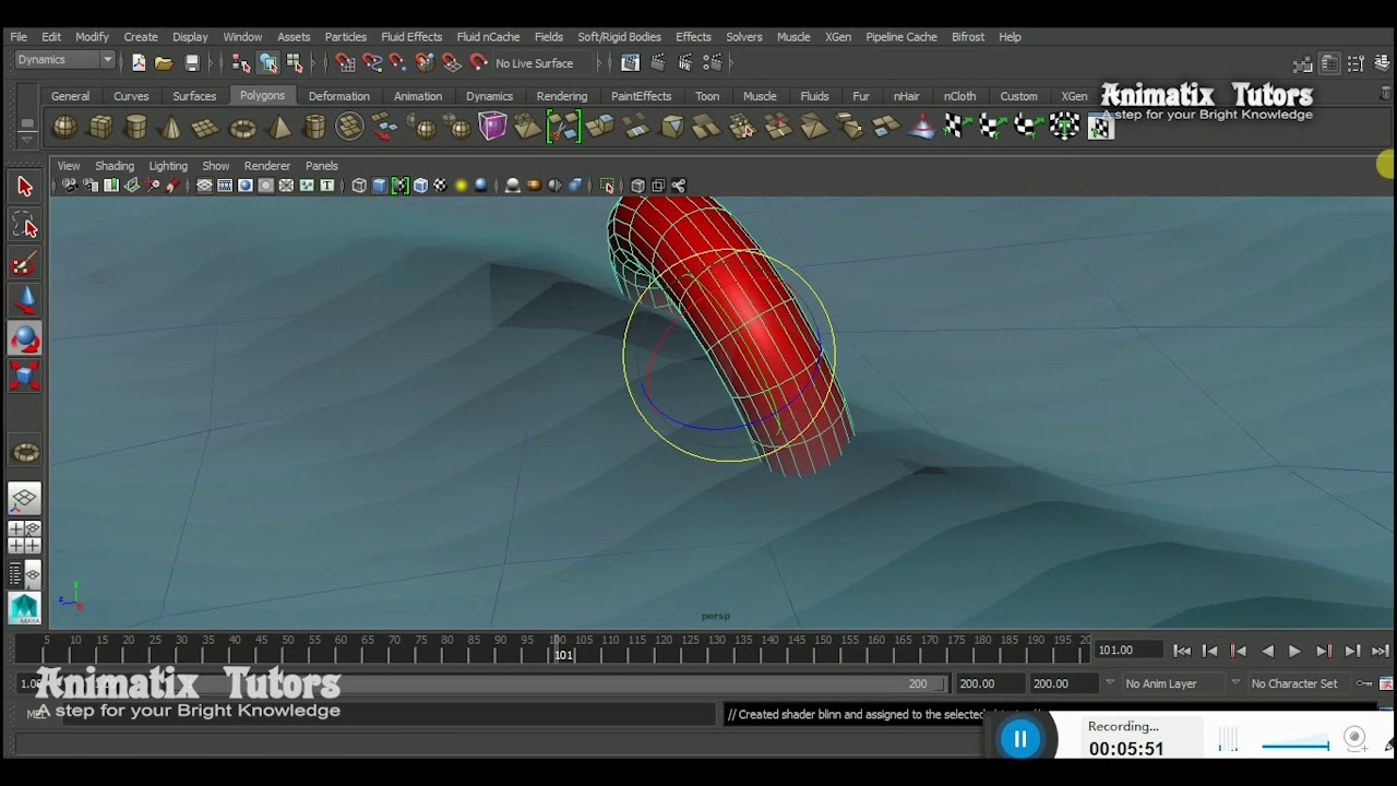 4. Dynamics in Maya Floating object in the Ocean by Animatix tutors ...