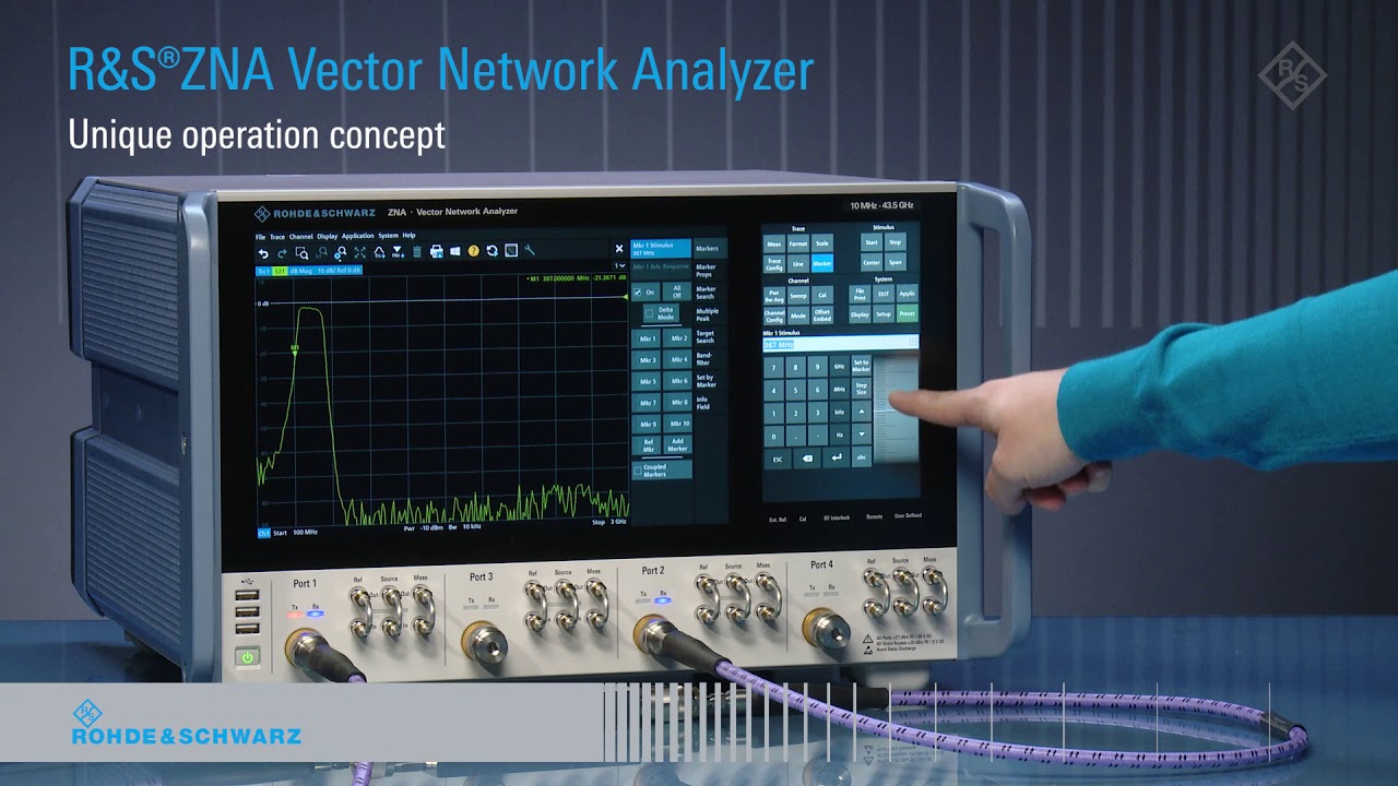 R&S ZNA Vector Network Analyzer: Unique operation concept - YouTube