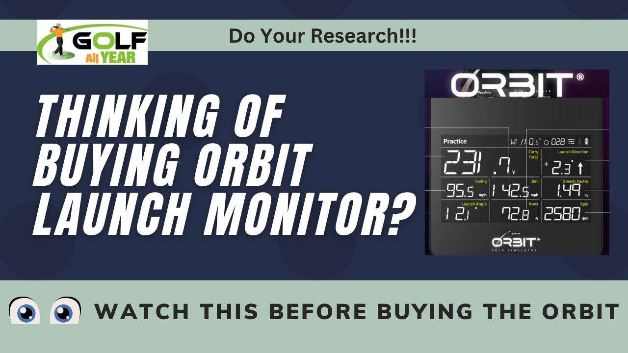 Orbit Launch Monitor - Watch before you buy! - YouTube