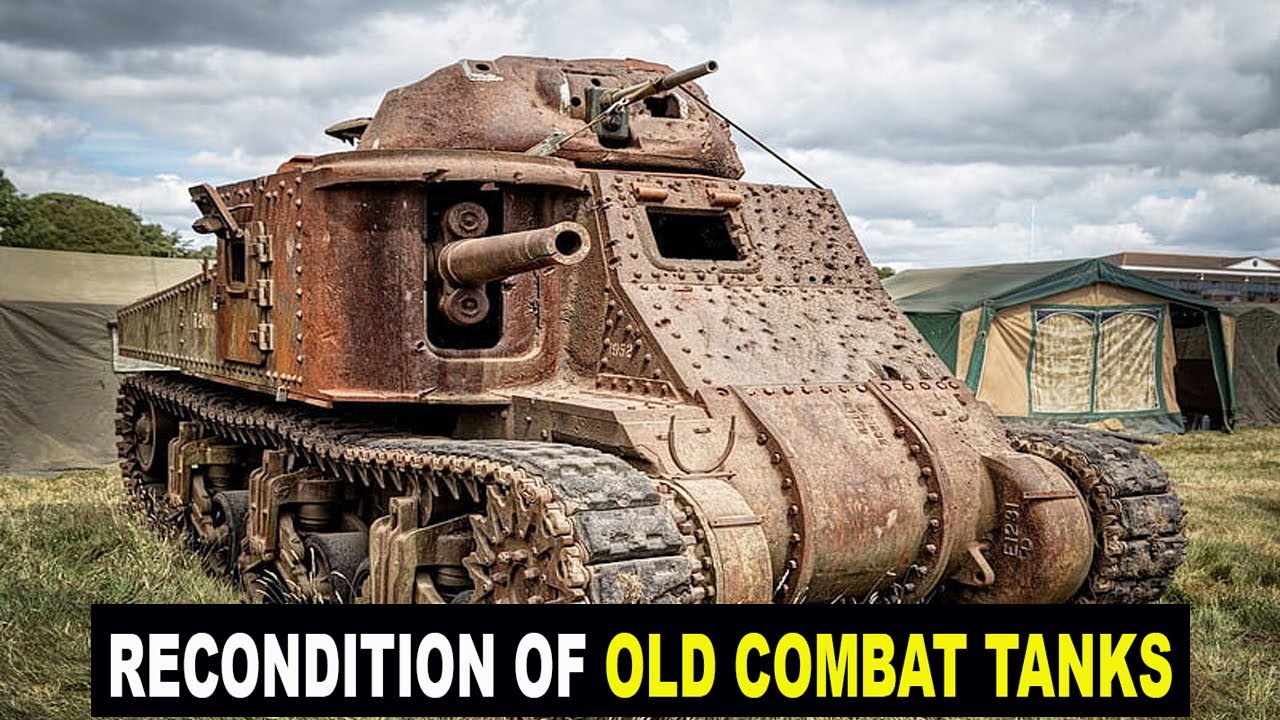 REKONDISI TANK TEMPUR TUA .. 레콘디시 탱크 템퍼 투아 .. RECONDITION OF OLD COMBAT ...