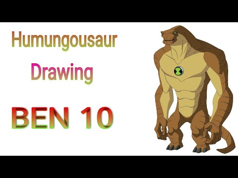 Humungousaur drawing & colouring | Ben 10 alien art - YouTube