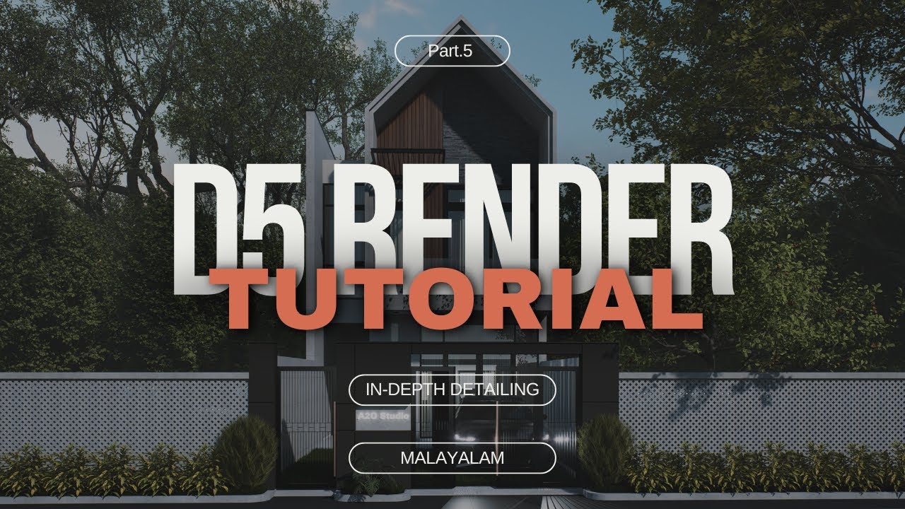 D5 Render Exterior Scene Tutorial | Lighting, Textures & Settings - YouTube