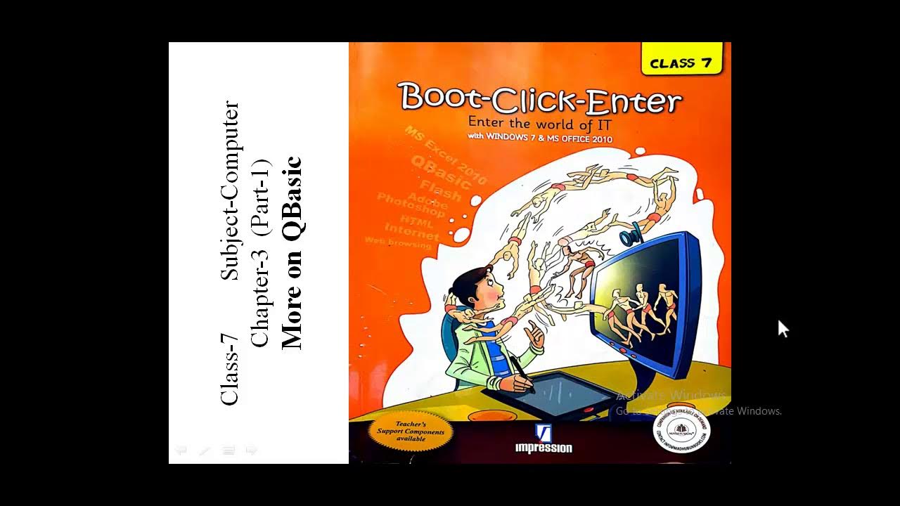 Class-7 Subject-Computer Chapter-3 (Part - 1) More on QBasic - YouTube