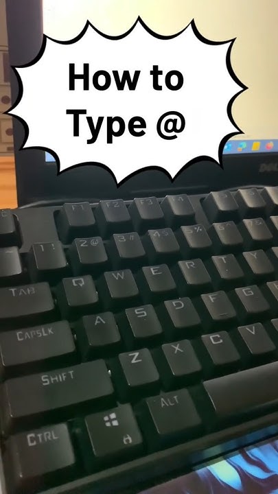 How to type @ on laptop | How to press @ on laptop #keyboard - YouTube