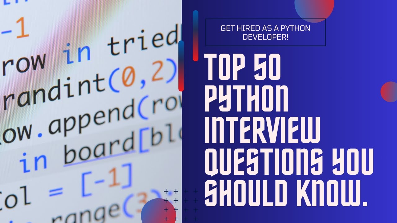 Python Developer Interview Prep: 50 Questions with Answers for Success ...