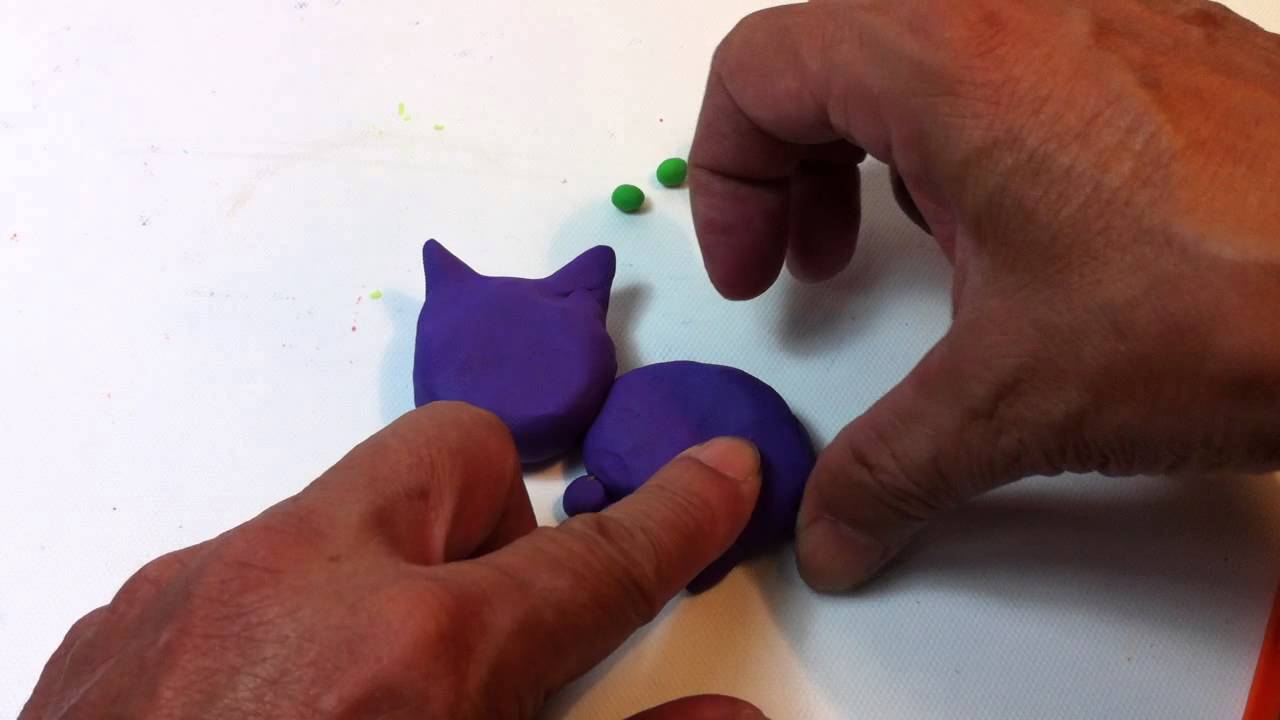 Make Dough Cat - Play Doh Guid - Children - YouTube