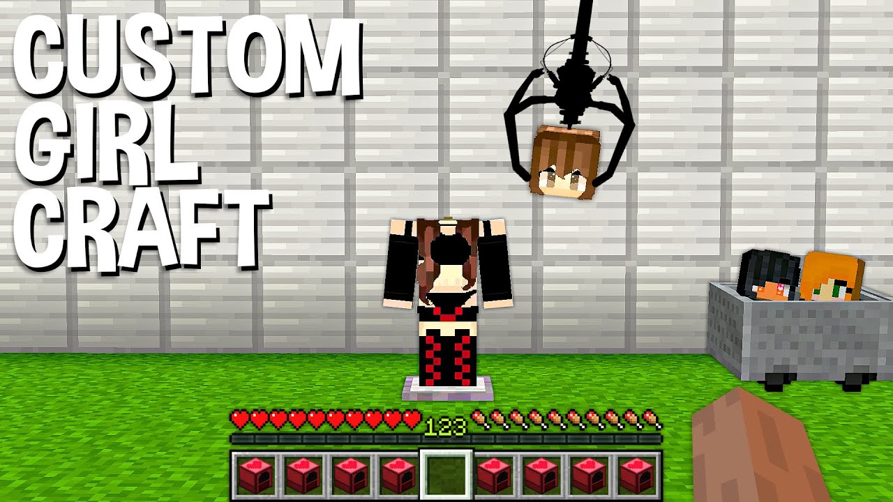 What Happen If You CRAFT CUSTOM GIRL In Minecraft ??? - YouTube