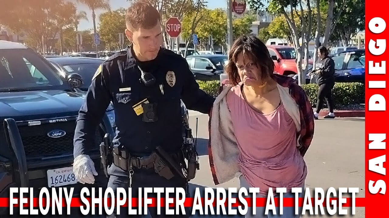 Felony Shoplift Arrest at Target | Midway District | 20240408 (4K ...