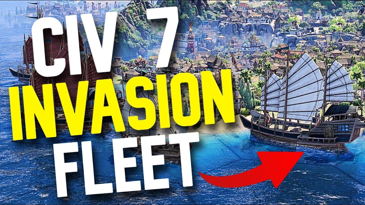 NAVAL SUPPORT! Global Warfare & Invasion BEGINS in Civilization VII - A ...
