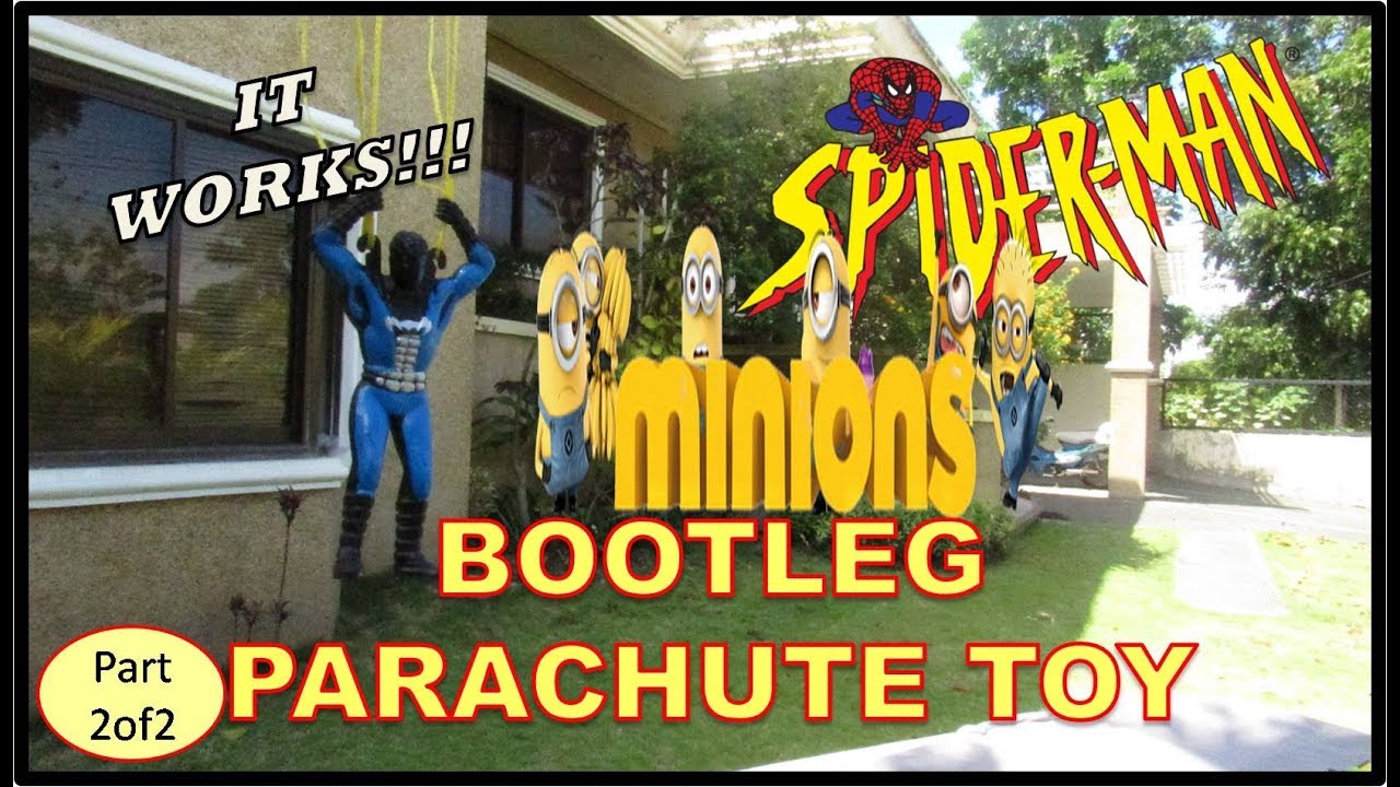 MINIONS / SPIDER-MAN plus BATMAN Parachute Review | MINIONS: COME AND ...