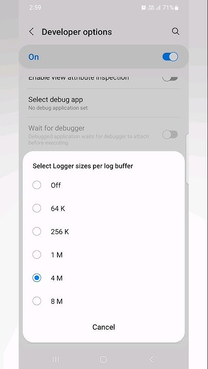 How to Change Logger Buffer Size in Samsung Phone | Increase Buffer Size - YouTube